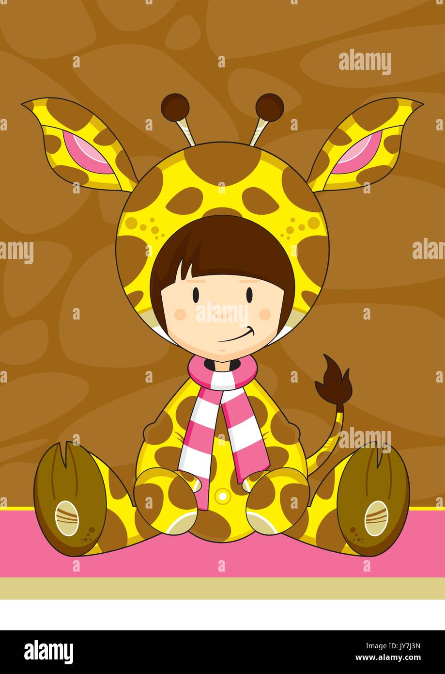 Cartoon Girl Giraffe Pictures