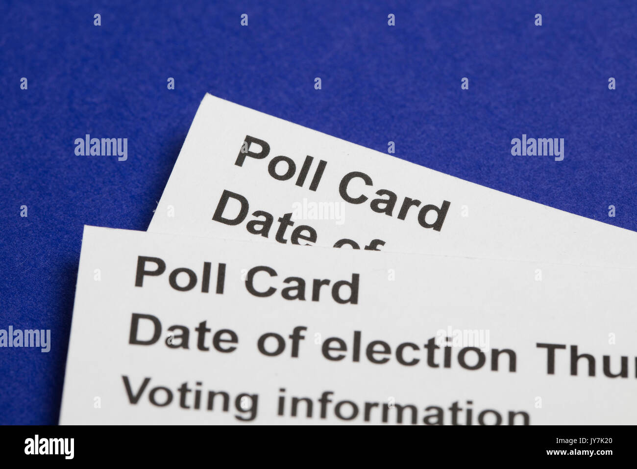 Poll Card for the UK General election Stock Photo - Alamy