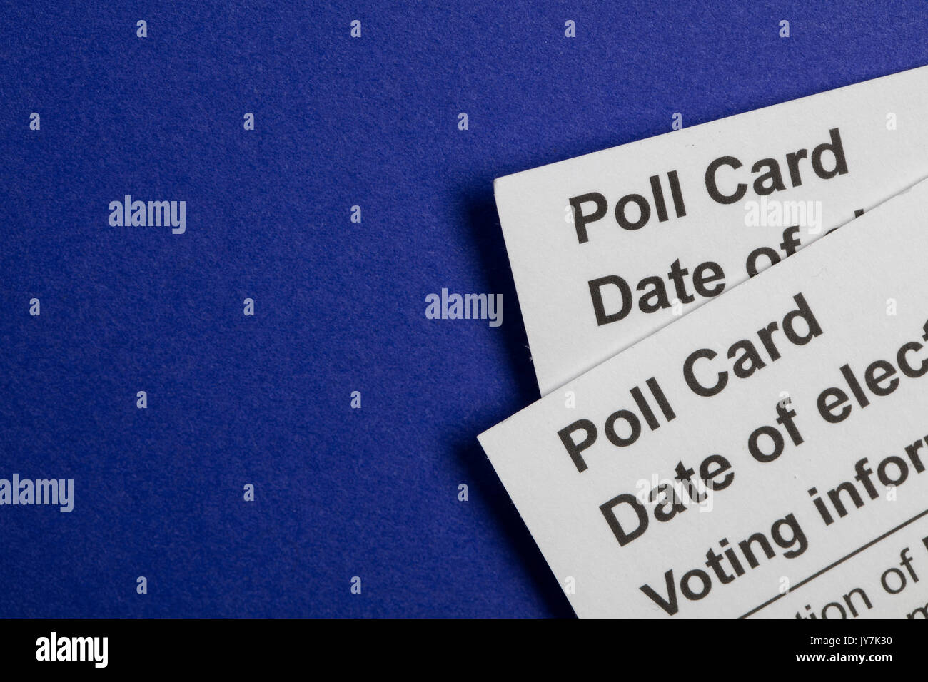 Poll Card for the UK General election Stock Photo - Alamy