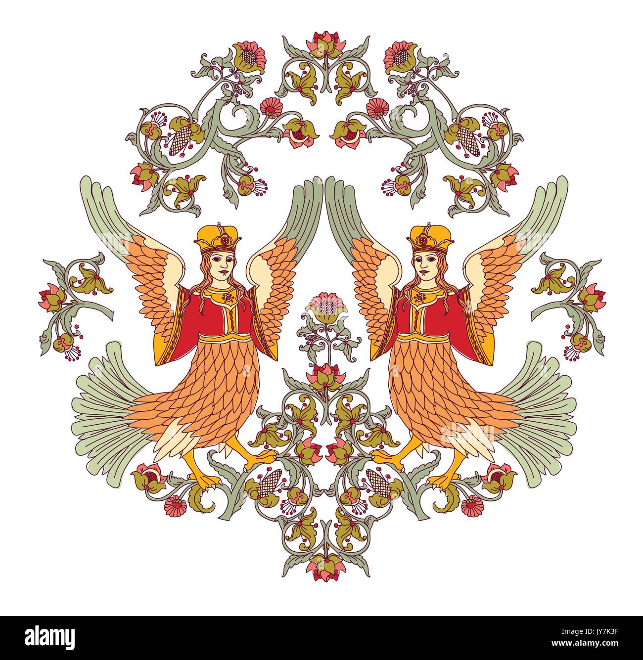 Decorative elements slavic art hi-res stock photography and images - Alamy