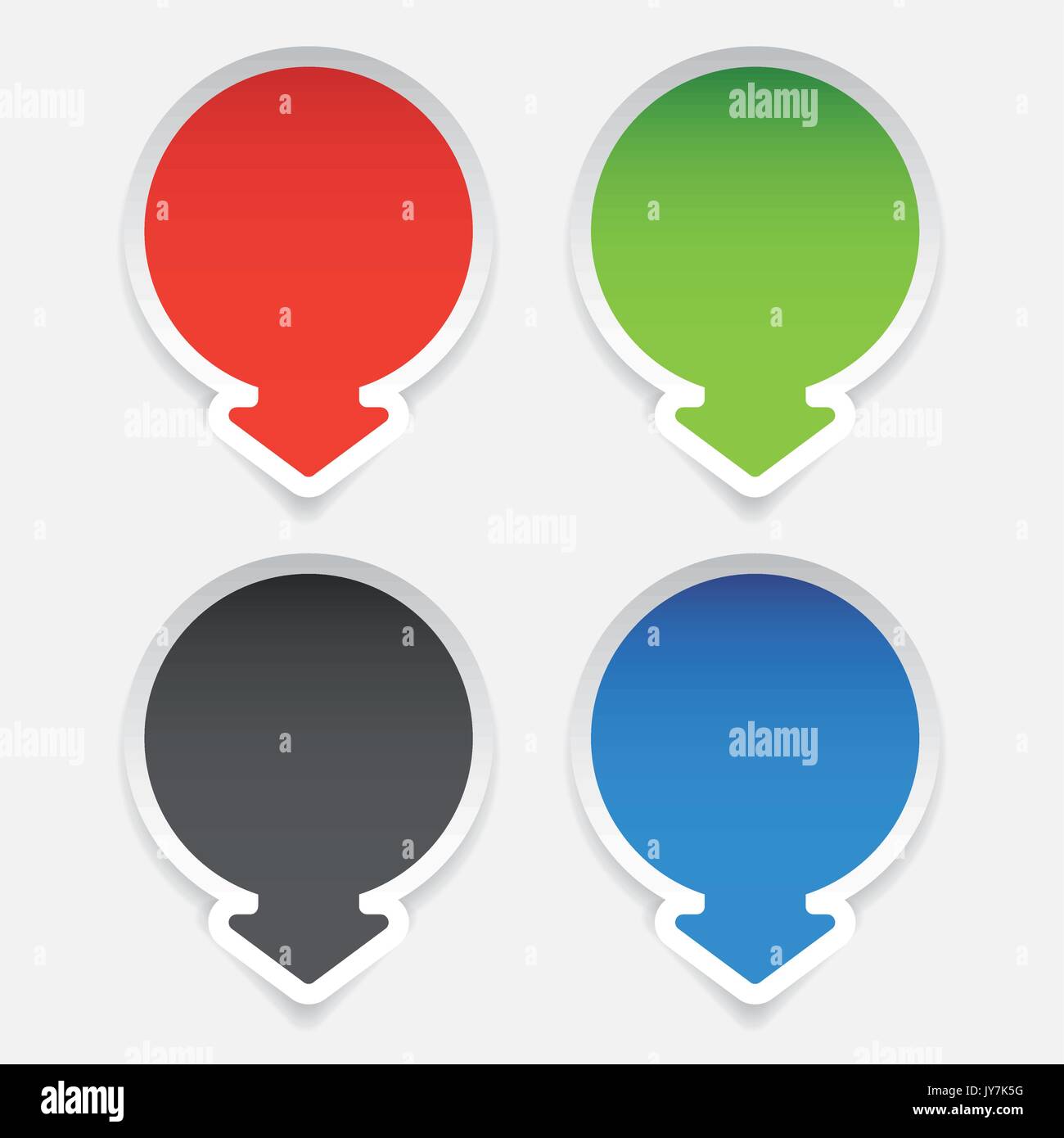 Empty arrow Stock Vector Images - Alamy