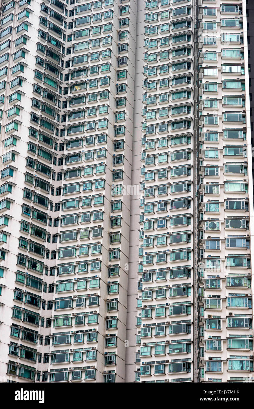 High-rise housing complex in Hong Kong Stock Photo - Alamy