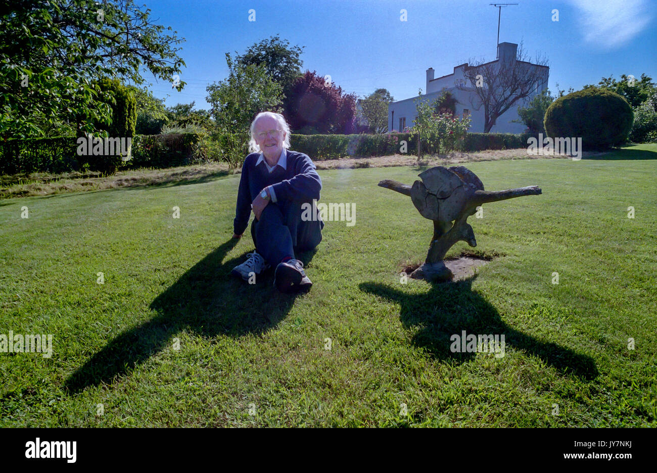 Professor John Maynard-Smith, from the University of Sussex, at home in ...