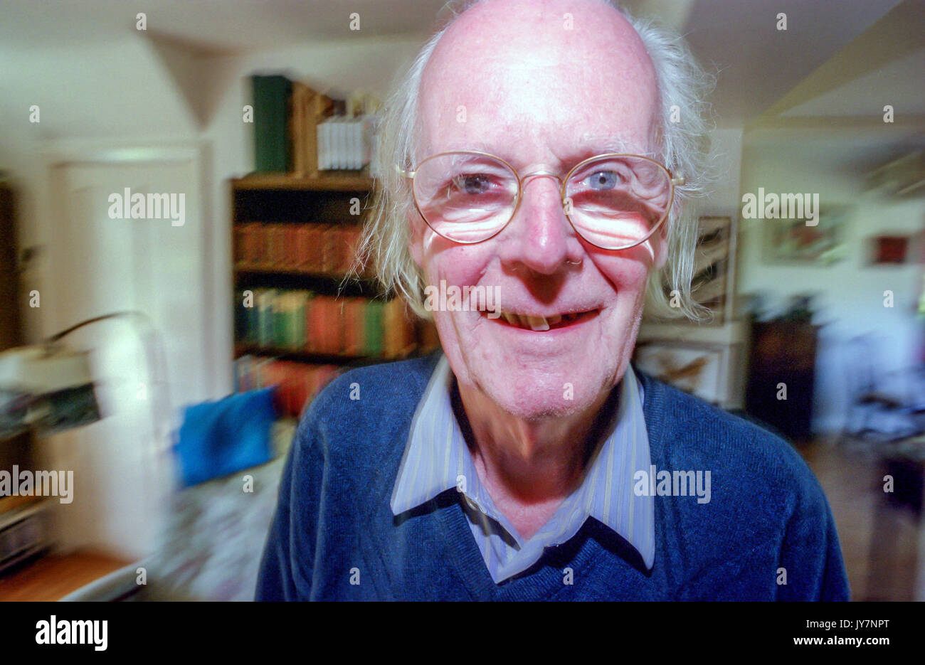 Professor John Maynard-Smith, from the University of Sussex, at home in ...