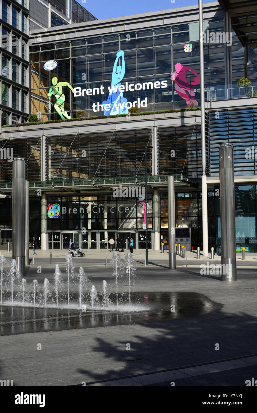 United Kingdom, London, London Borough of Brent Civic Centre, Wembley ...
