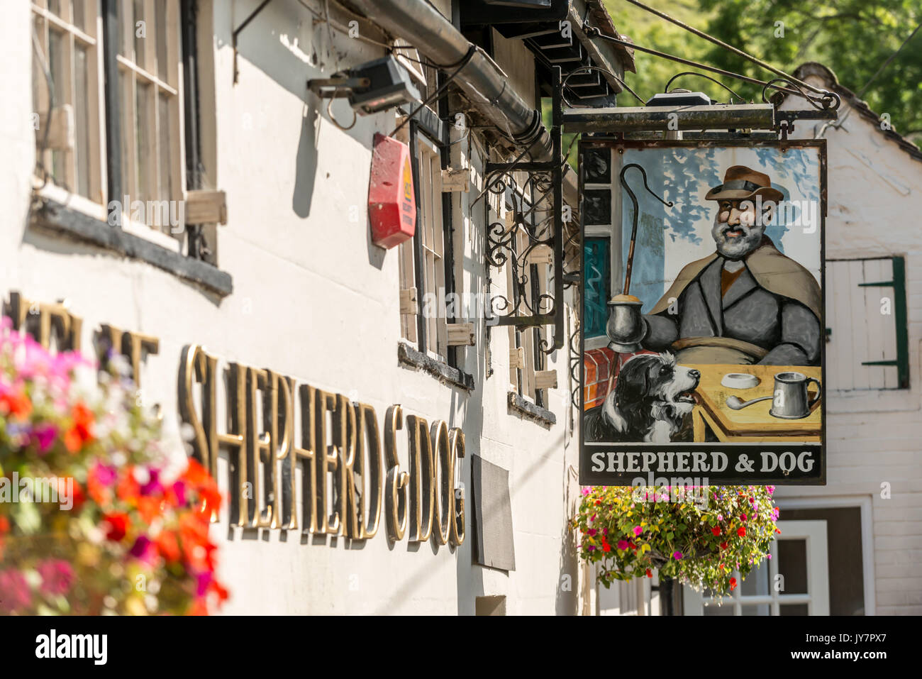 The Shepherd and Dog pub in Fulking, East Sussex Stock Photo - Alamy
