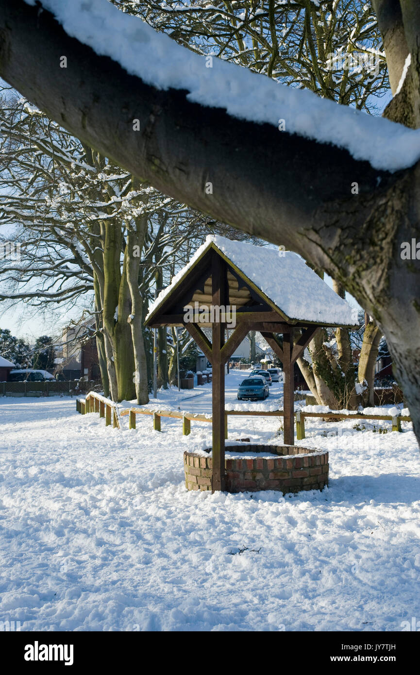 Snowy landscape of Boothstown Stock Photo - Alamy