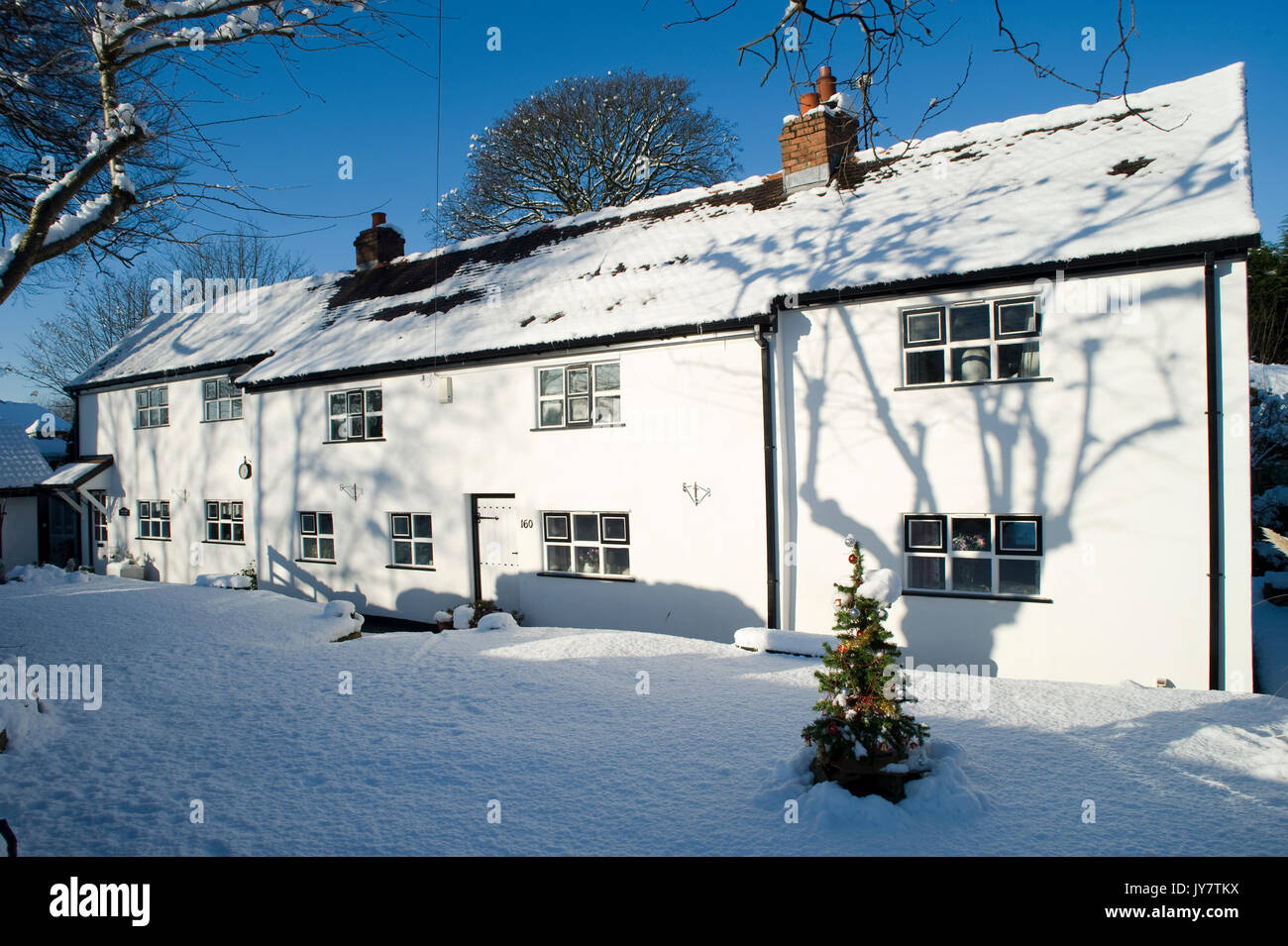 Snowy landscape of Boothstown Stock Photo - Alamy