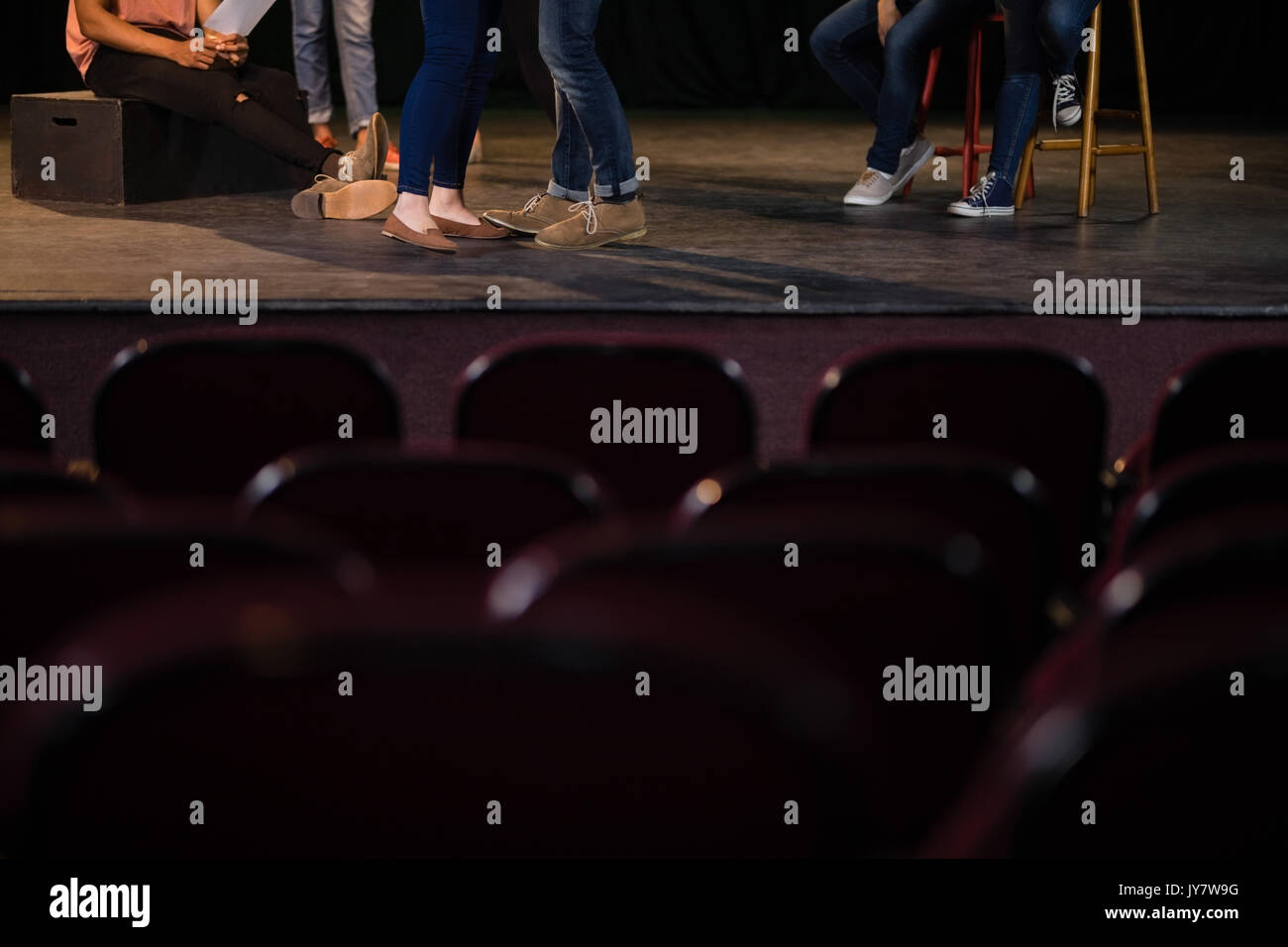 Actors script on stage hi-res stock photography and images - Alamy