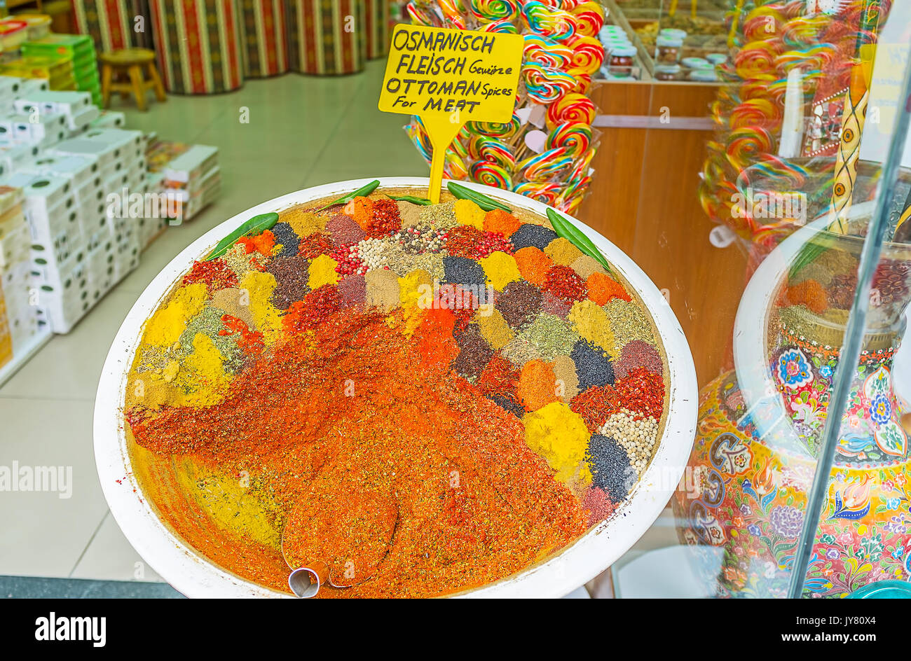 Traditional Eastern Bazaar in Side offers wide range of spices and ...
