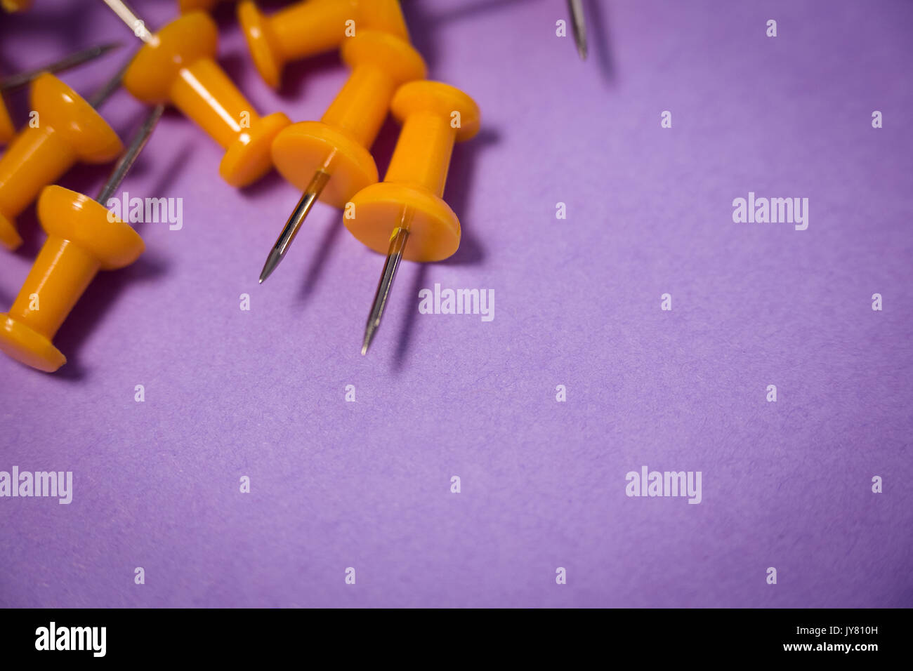 Purple pin paper hi-res stock photography and images - Alamy