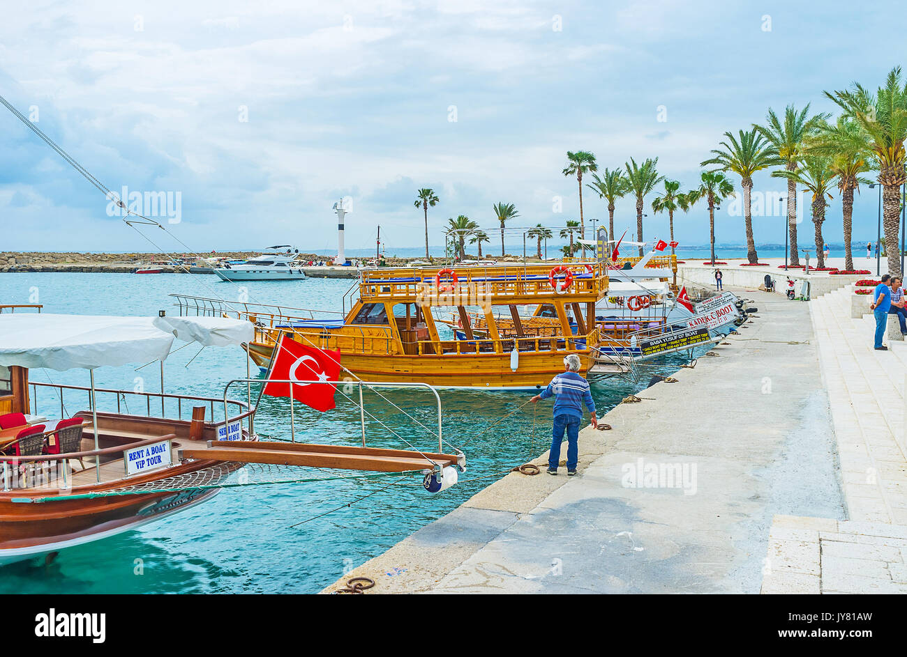 Side marina boats antalya turkey hi-res stock photography and images ...