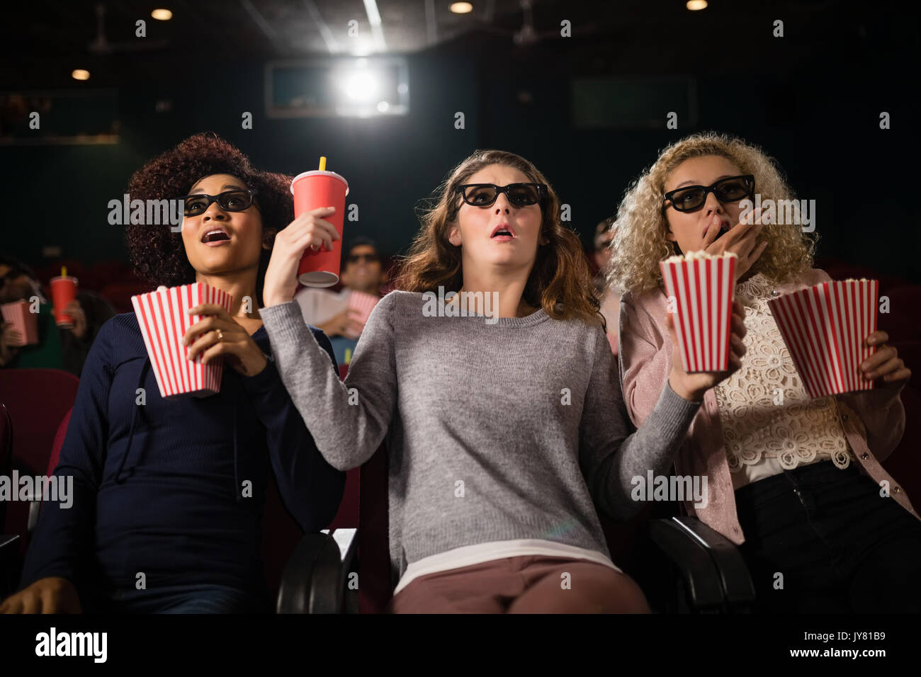 Group people 3d glasses hi-res stock photography and images - Alamy