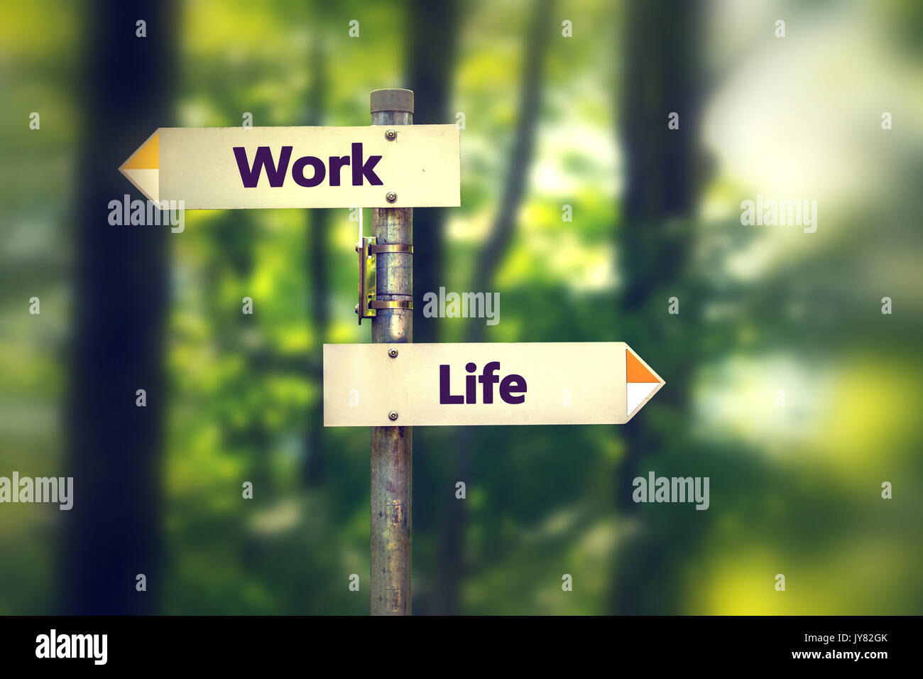 Work life balance sign hi-res stock photography and images - Alamy