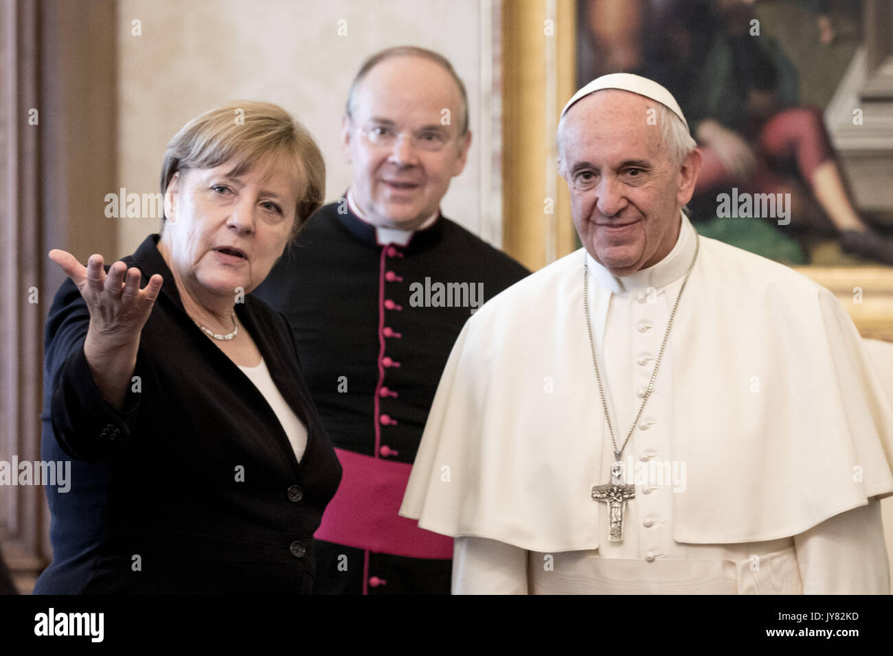 Angela Merkels visits Pope Francis at the Vatican Featuring: Angela ...