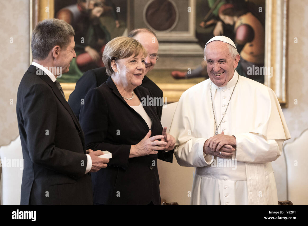 Angela Merkels visits Pope Francis at the Vatican Featuring: Angela ...