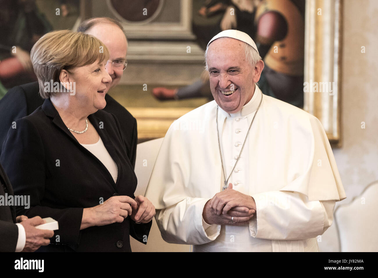 Angela Merkels visits Pope Francis at the Vatican Featuring: Angela ...
