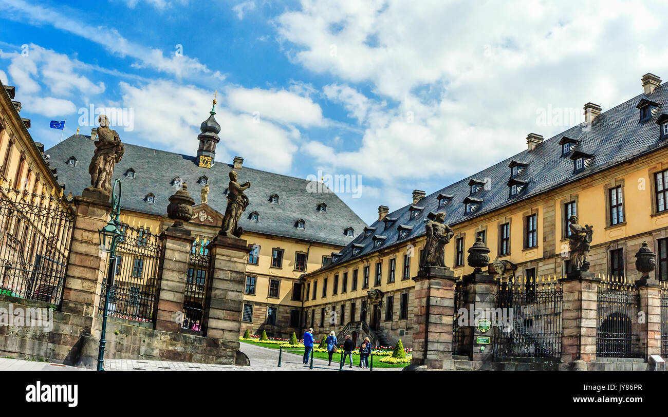 The baroque Fulda town castle was built between 1706 and 1714 as the ...