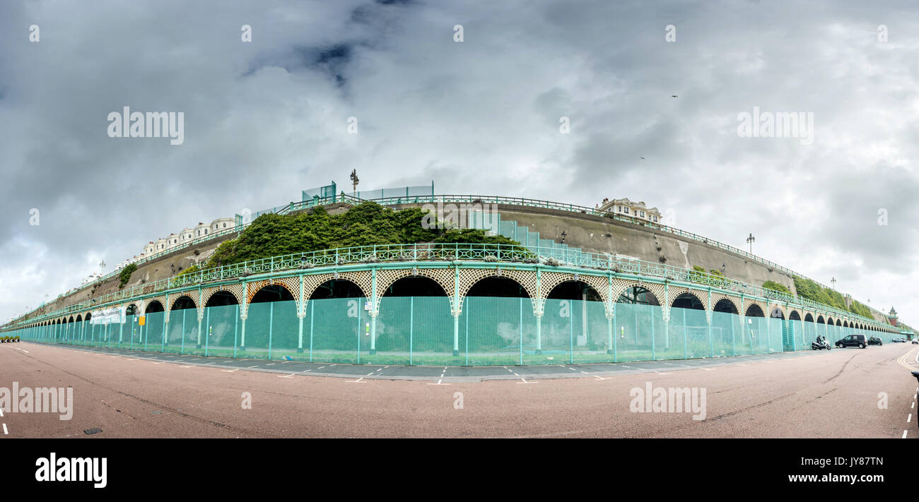 Marine Parade arches on Brighton seafront Stock Photo - Alamy