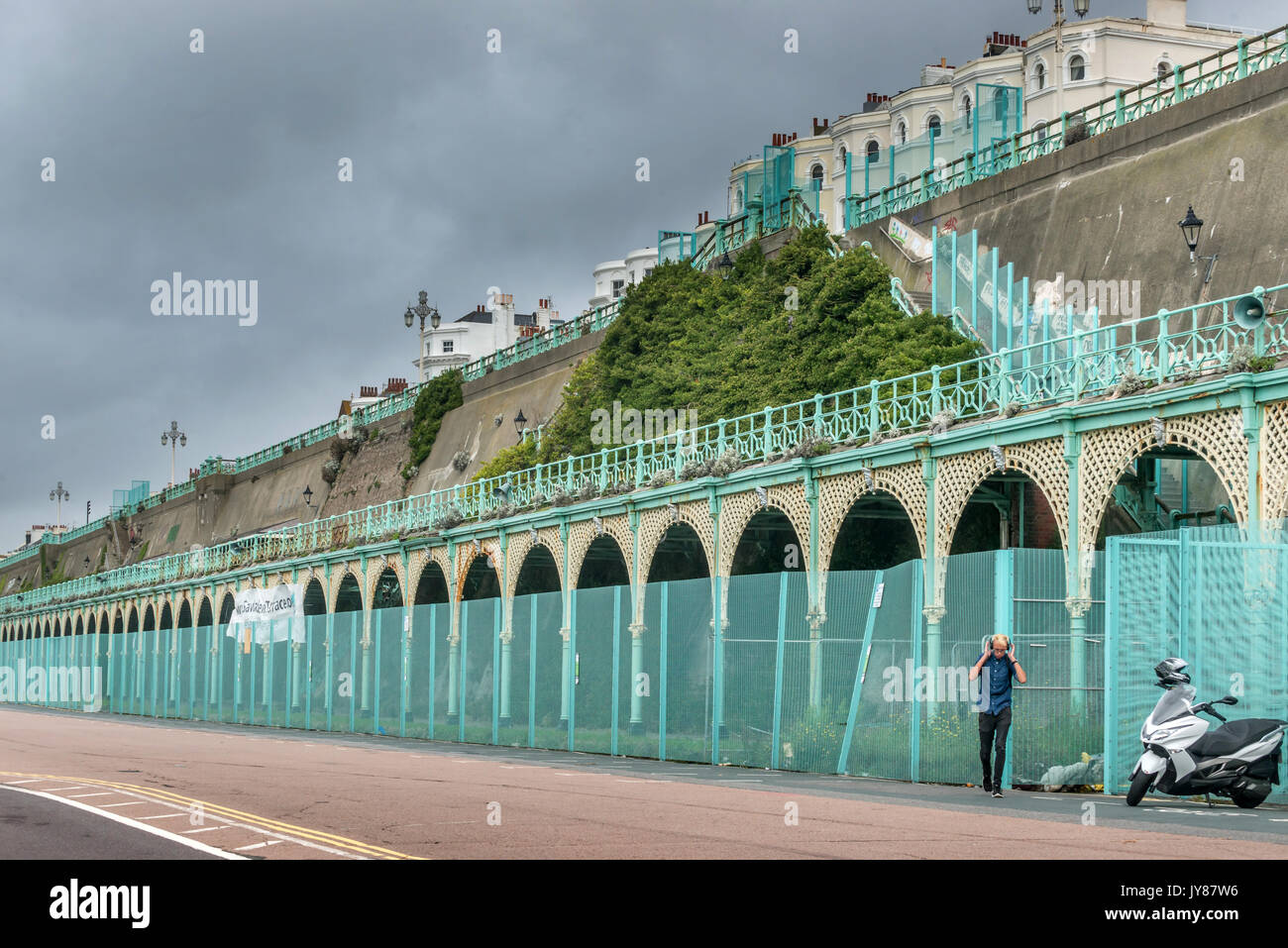 Marine Parade arches on Brighton seafront Stock Photo - Alamy
