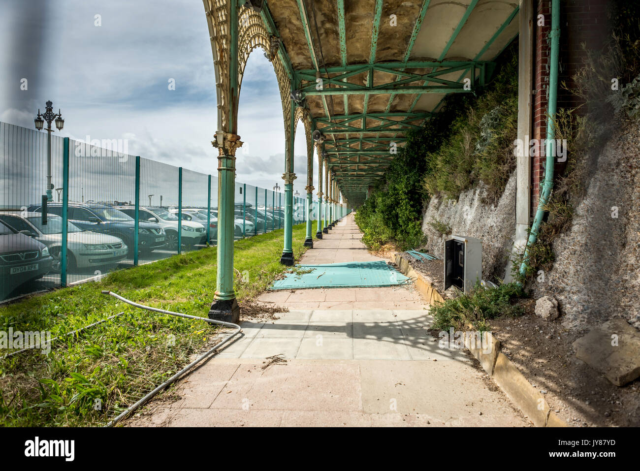 Marine Parade arches on Brighton seafront Stock Photo - Alamy