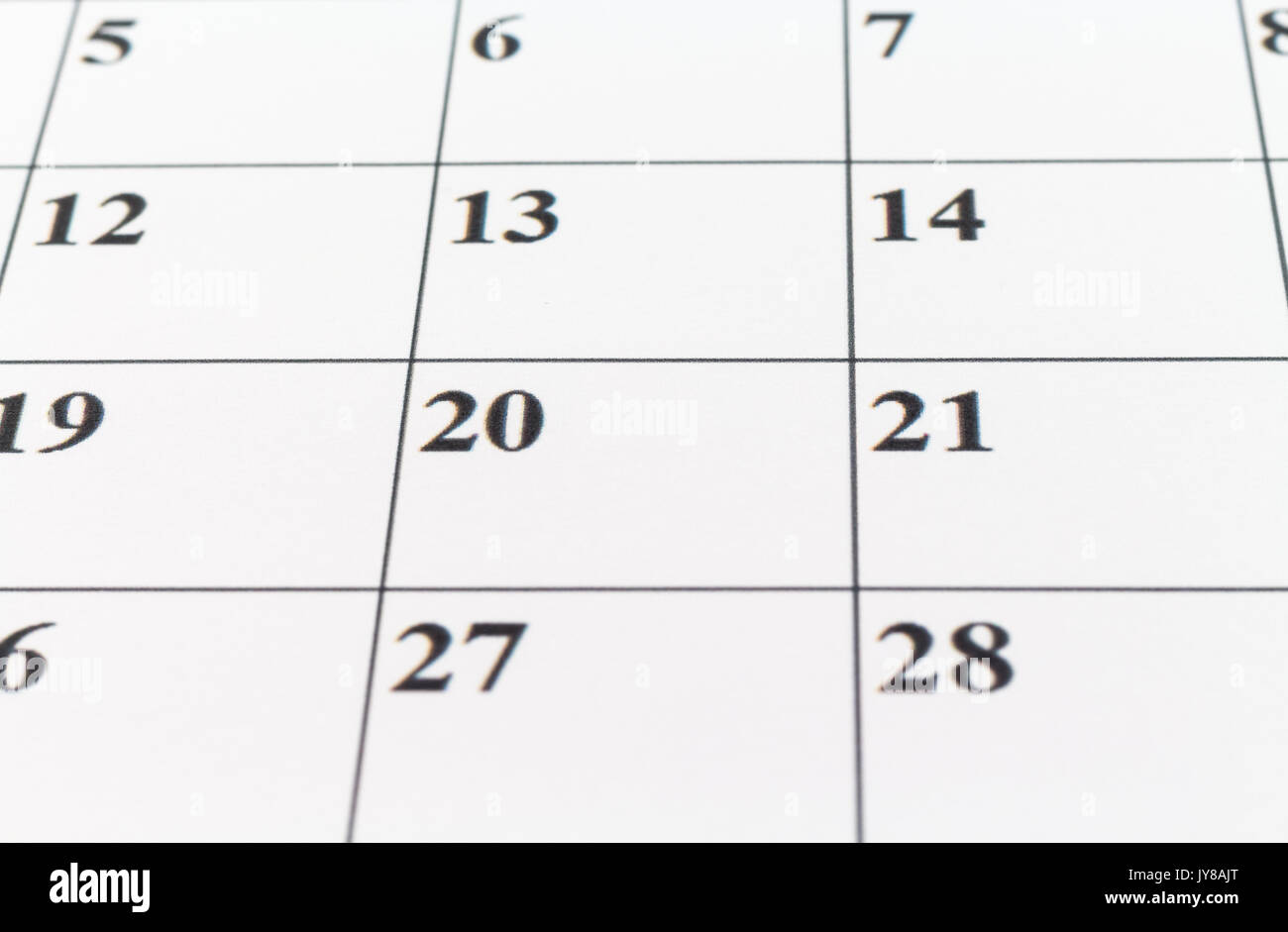 calendat planner date week year month wedding count down Stock Photo ...