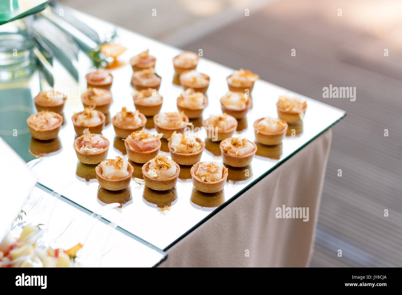 Appetizers, finger food, party food, sliders. Canape, tapas. Served ...