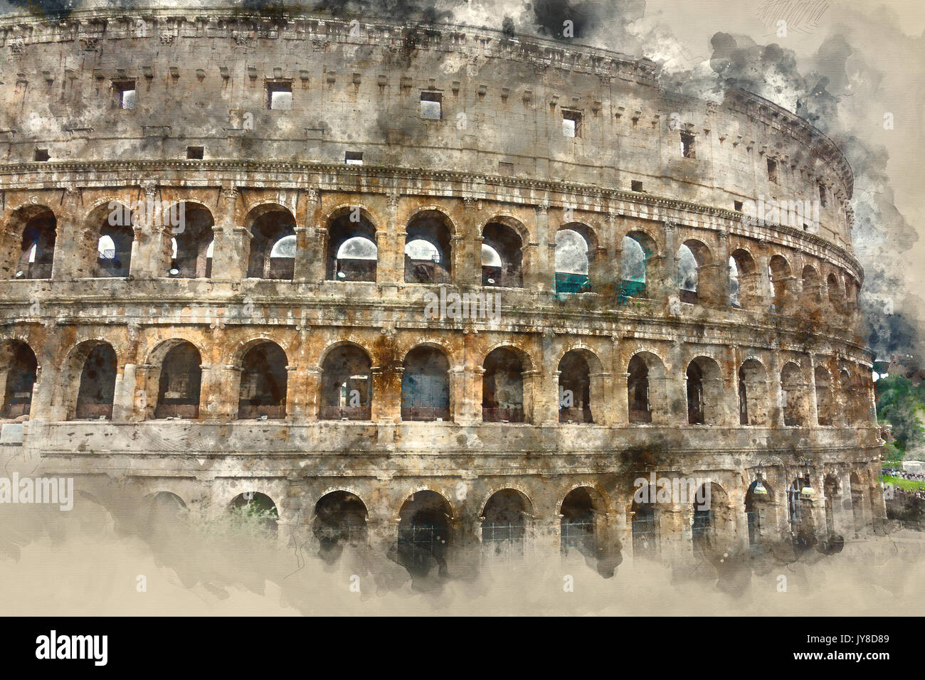 Rome sightseeing - the amazing Colosseum Stock Photo - Alamy