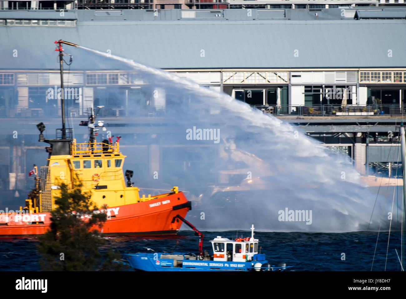 Fire fighting tug hi-res stock photography and images - Alamy