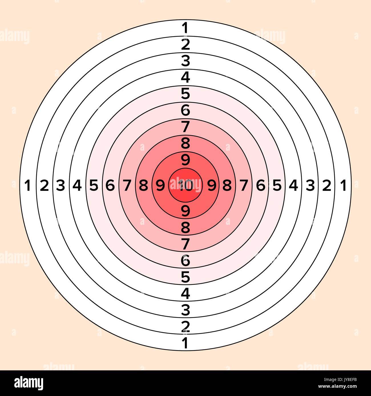 Shooting Target Vector. Paper Shooting Target For Shooting Competition ...