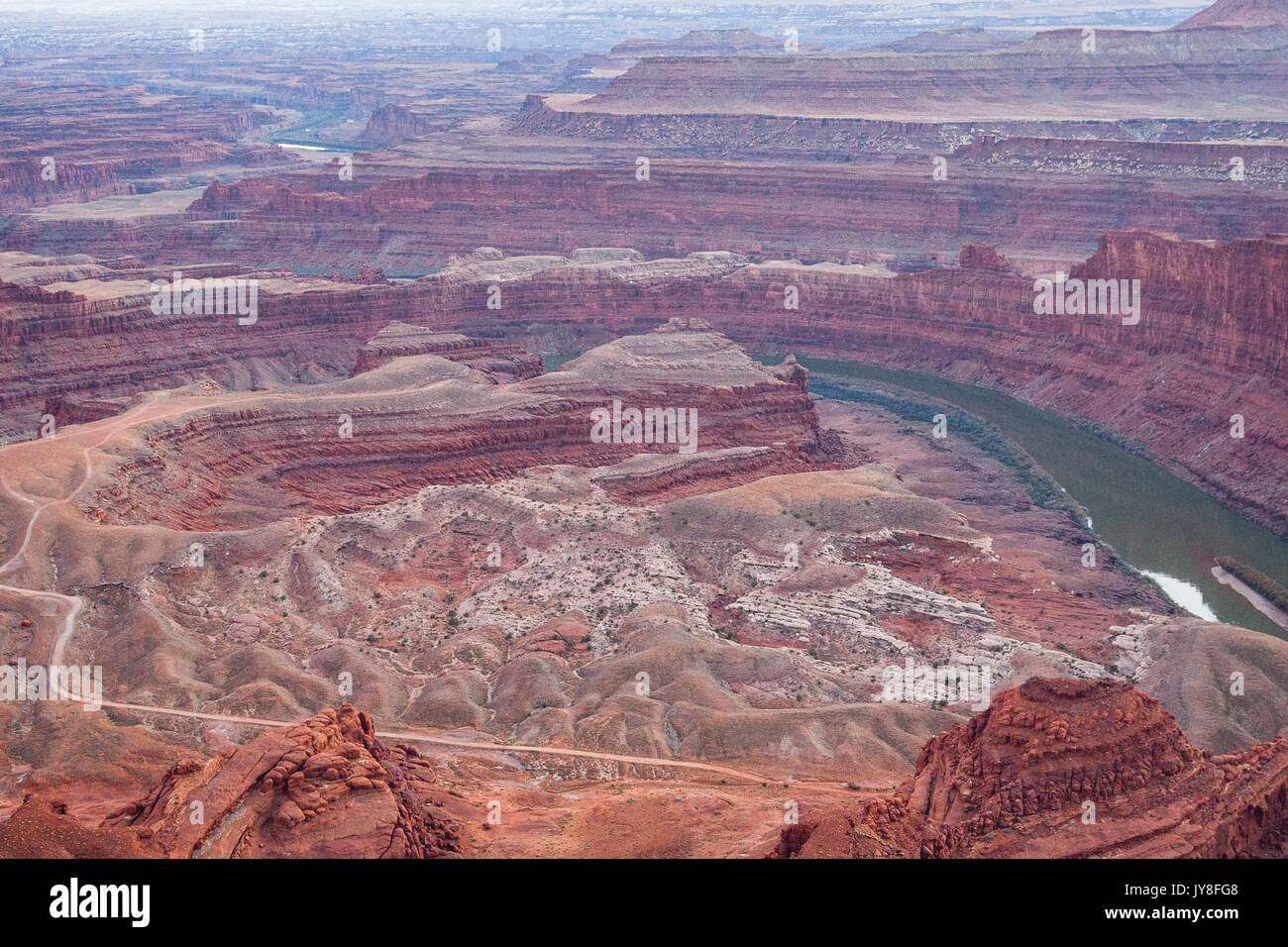 Dead Horse Point. Spectacular view of Colorado River and Canyonlands ...
