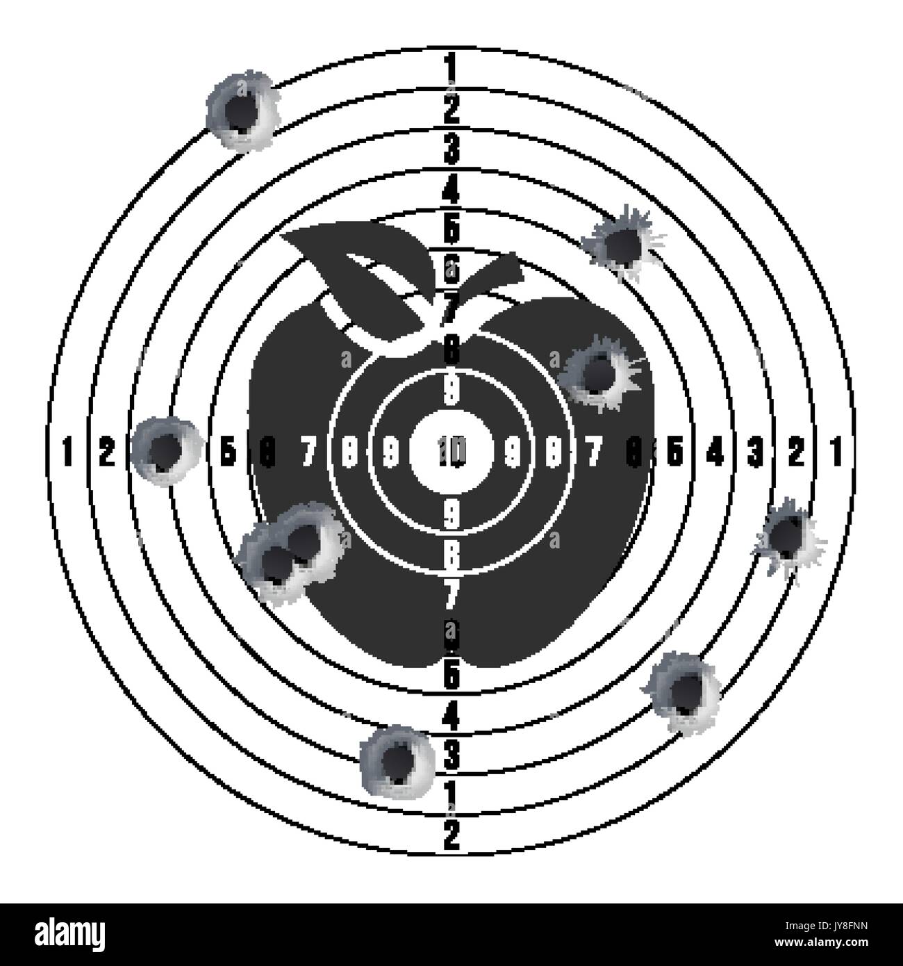 Bullet Hole Paper Target