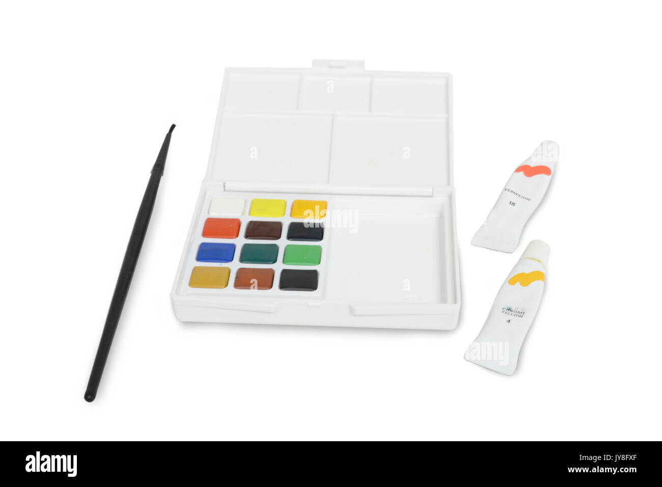 Green and brown watercolour Cut Out Stock Images & Pictures - Alamy