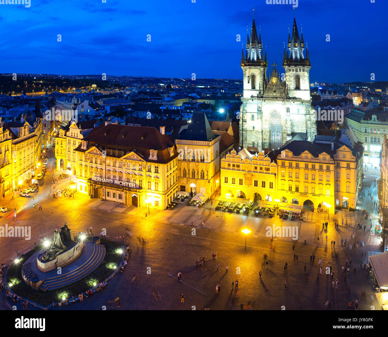 Prague main square hi-res stock photography and images - Alamy