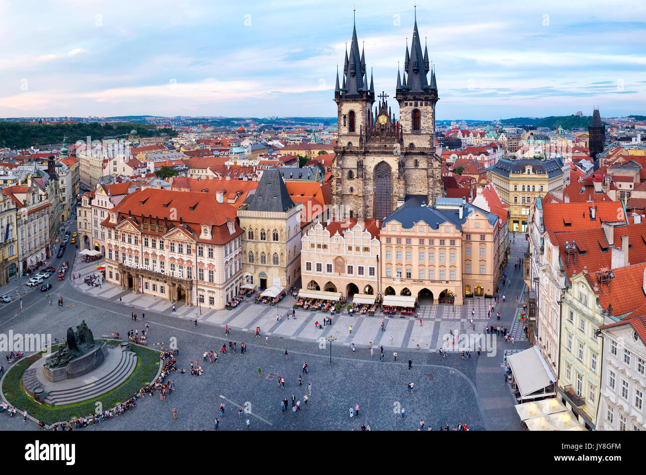 Prague main square hi-res stock photography and images - Alamy