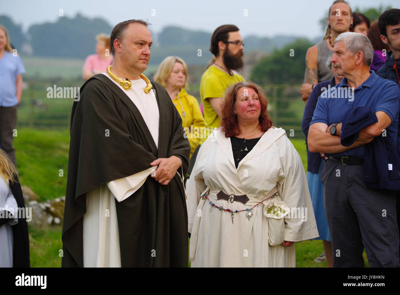 Summer Solstice Celebration, Bryn Celli Ddu, Anglesey Stock Photo - Alamy