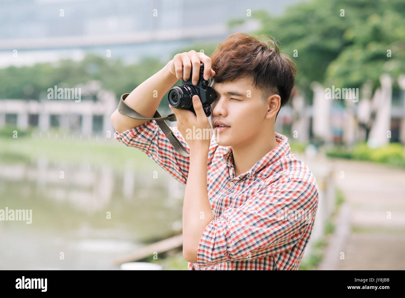 Closeup tourist woman taking picture hi-res stock photography and ...