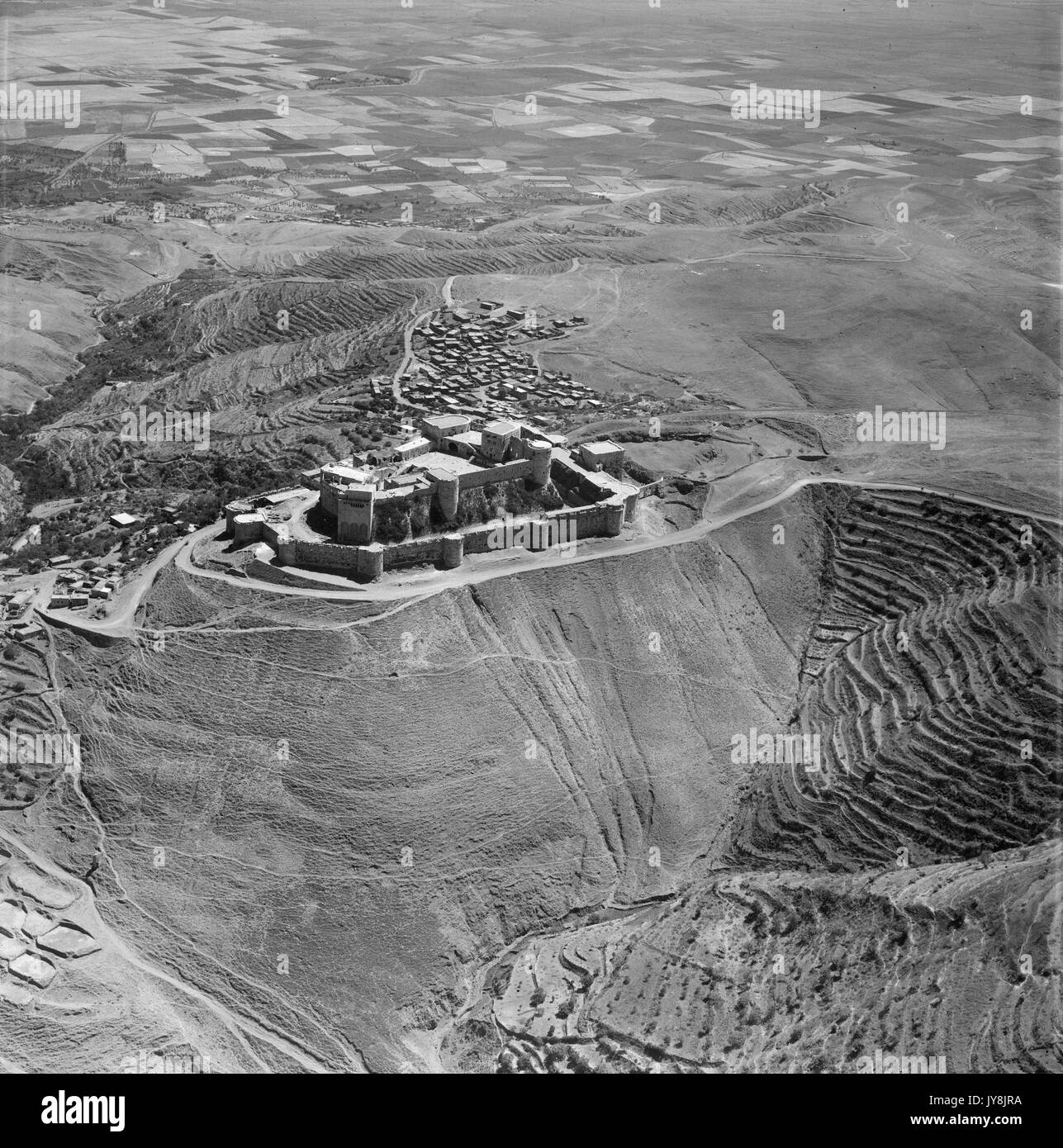 Crac des Chevaliers, or Hosn al Akrad, Syria. The earlier fort was ...