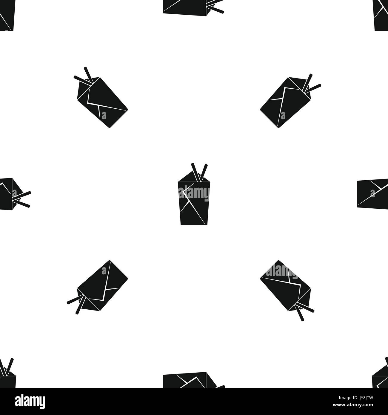 Chinese food box pattern seamless black Stock Vector Image & Art - Alamy