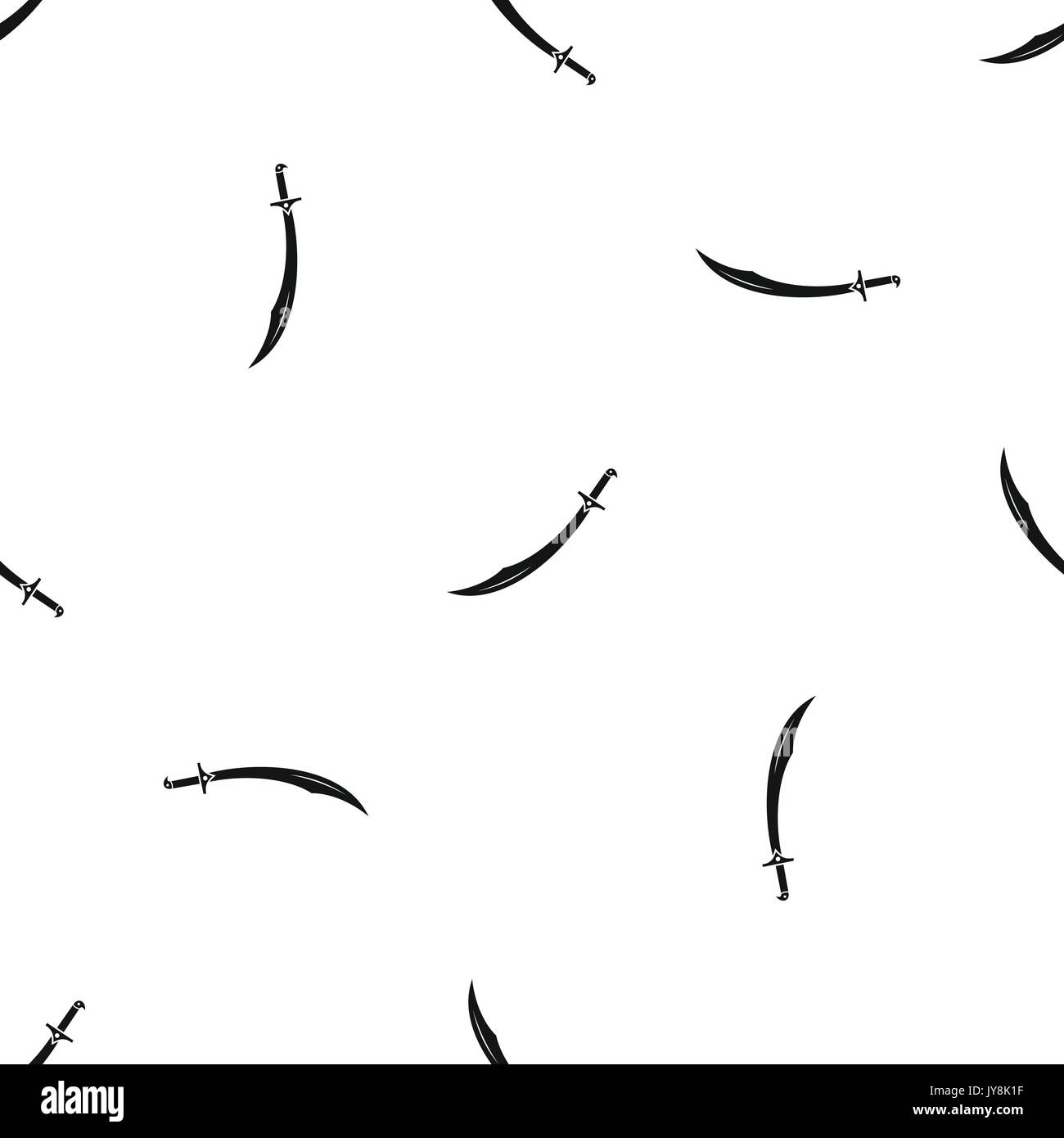 Scimitar sword pattern seamless black Stock Vector Image & Art - Alamy
