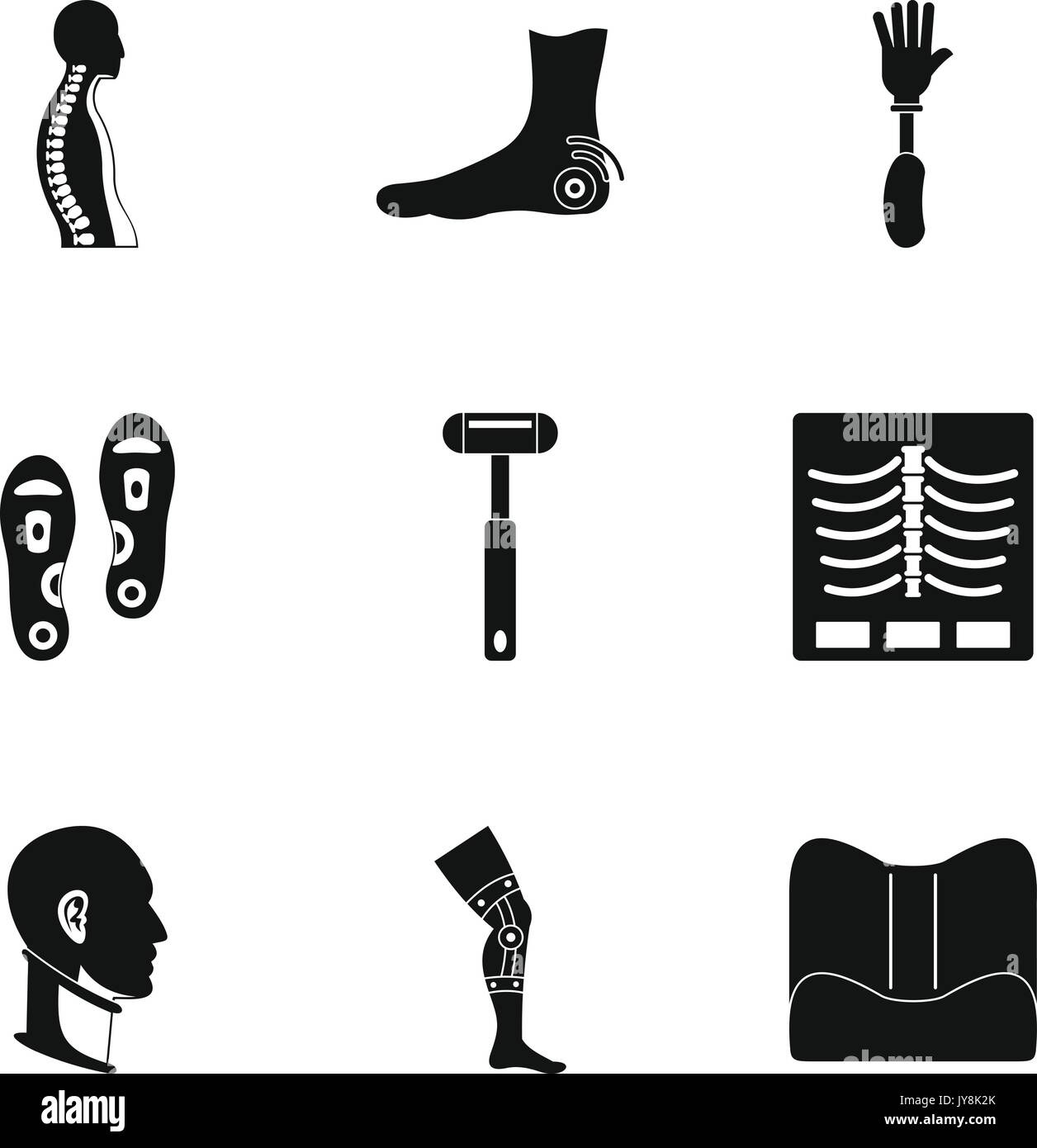 Orthopedic icon set, simple style Stock Vector Image & Art - Alamy