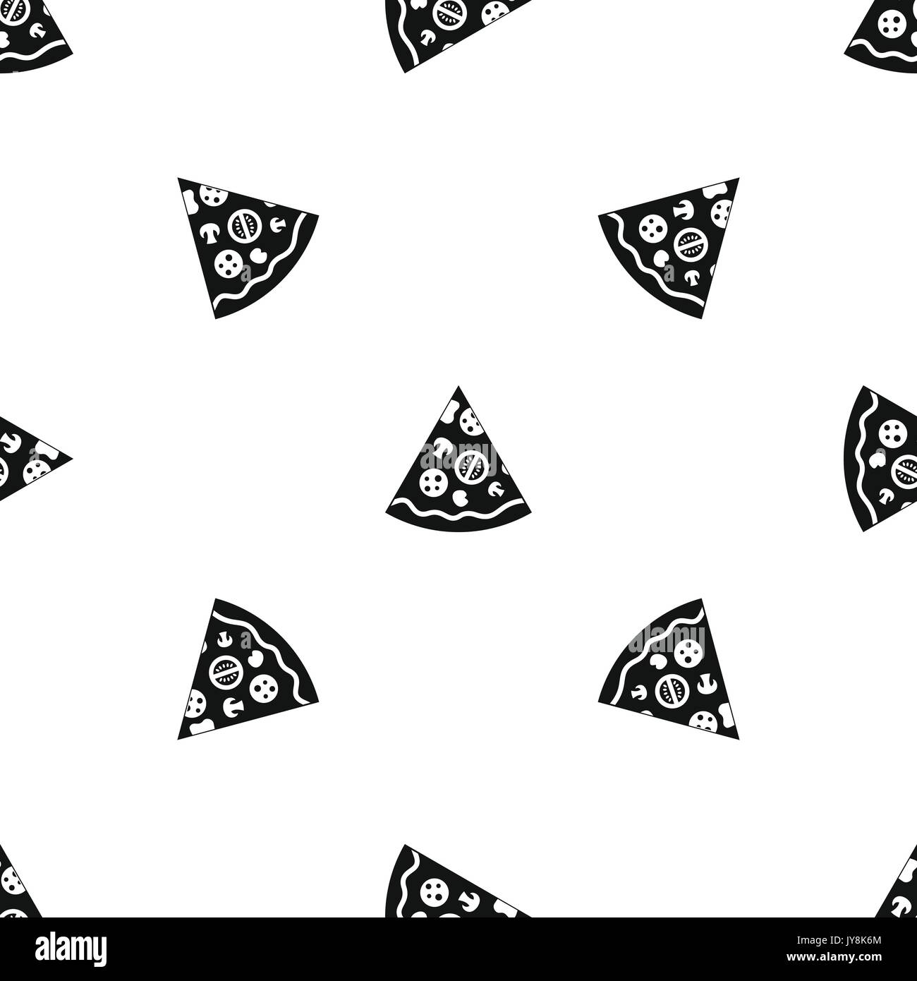 Pepperoni pizza pattern wallpaper Black and White Stock Photos & Images ...