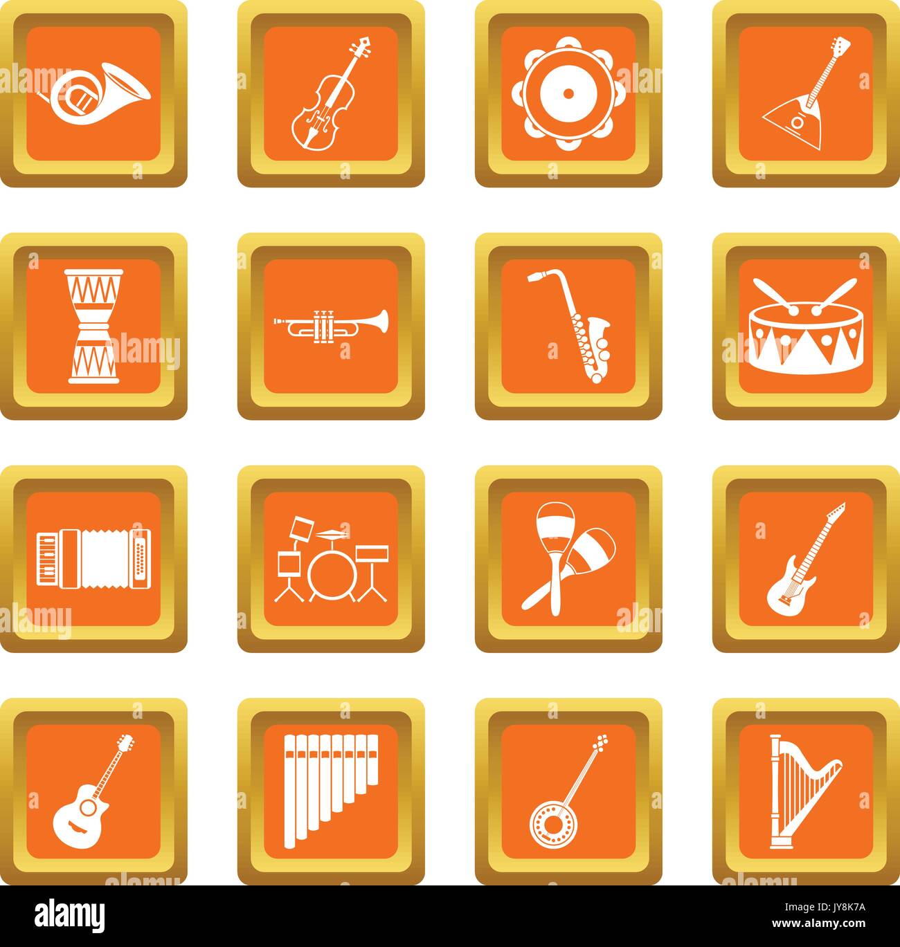 Orange drums Stock Vector Images - Alamy