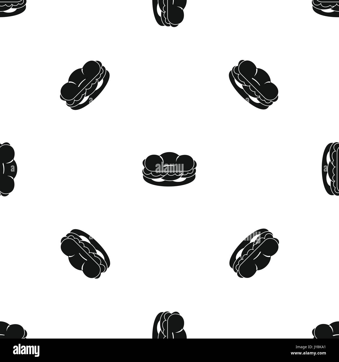 Burger pattern seamless black Stock Vector Image & Art - Alamy