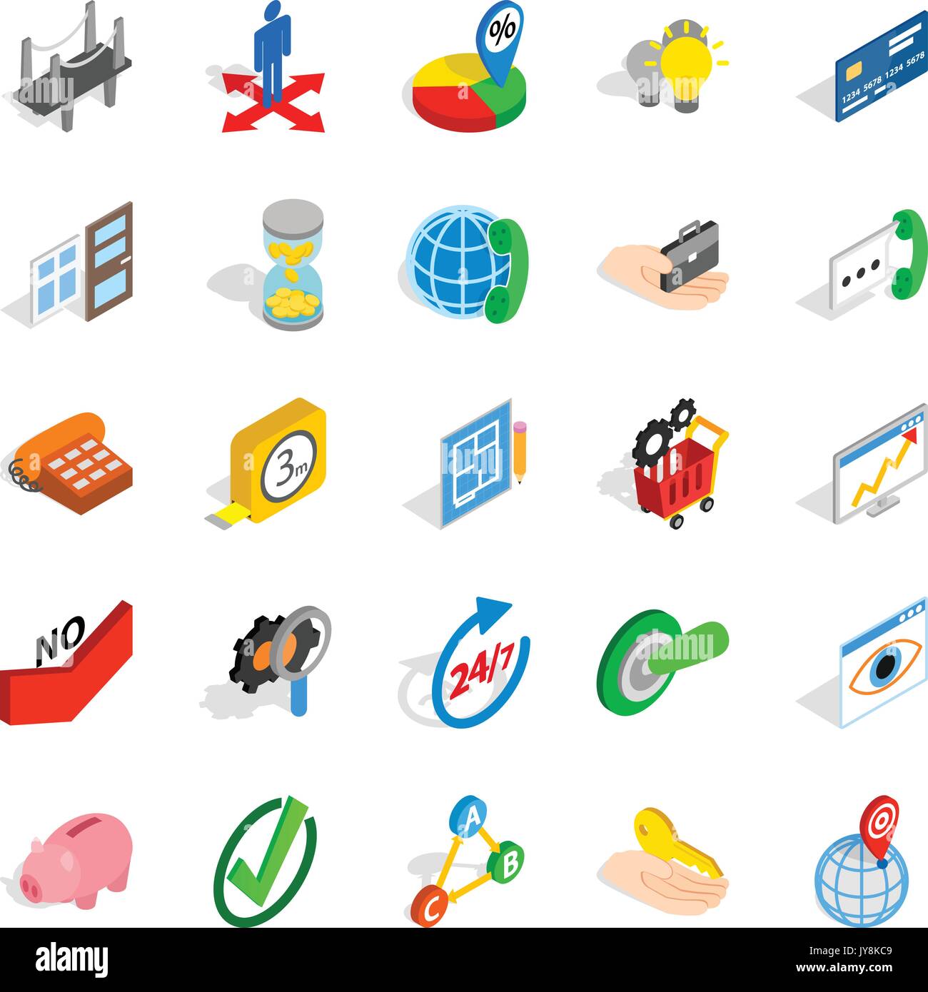Manufacturing icons set, isometric style Stock Vector Image & Art - Alamy