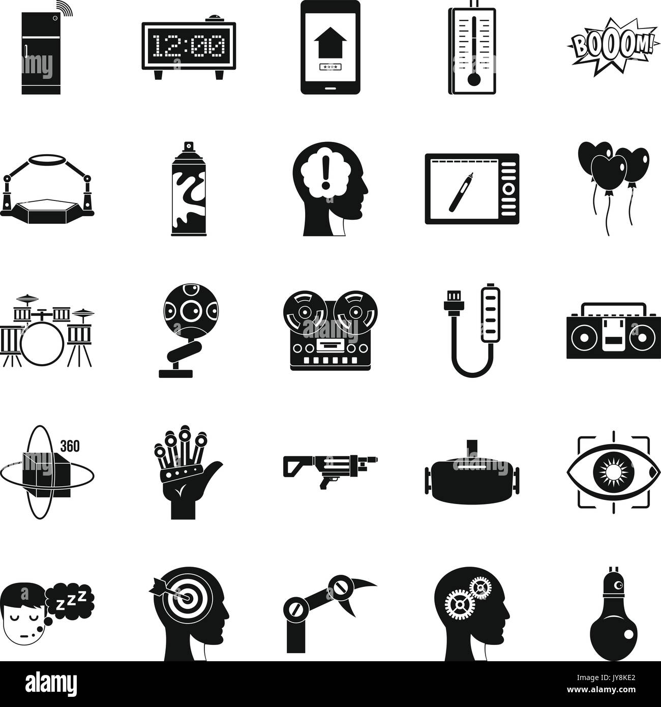 Musical talent icons set, simple style Stock Vector Image & Art - Alamy