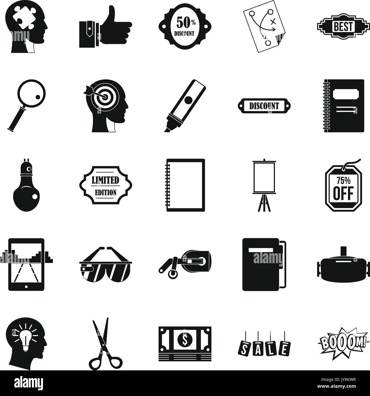 Mediation icons set, simple style Stock Vector Image & Art - Alamy