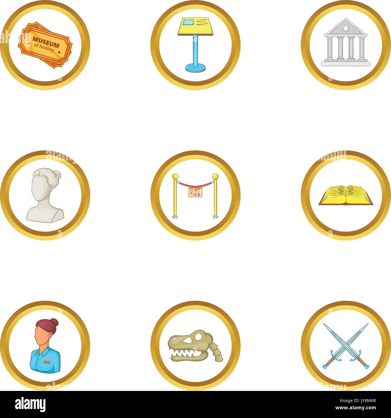 Culture icons set, cartoon style Stock Vector Image & Art - Alamy