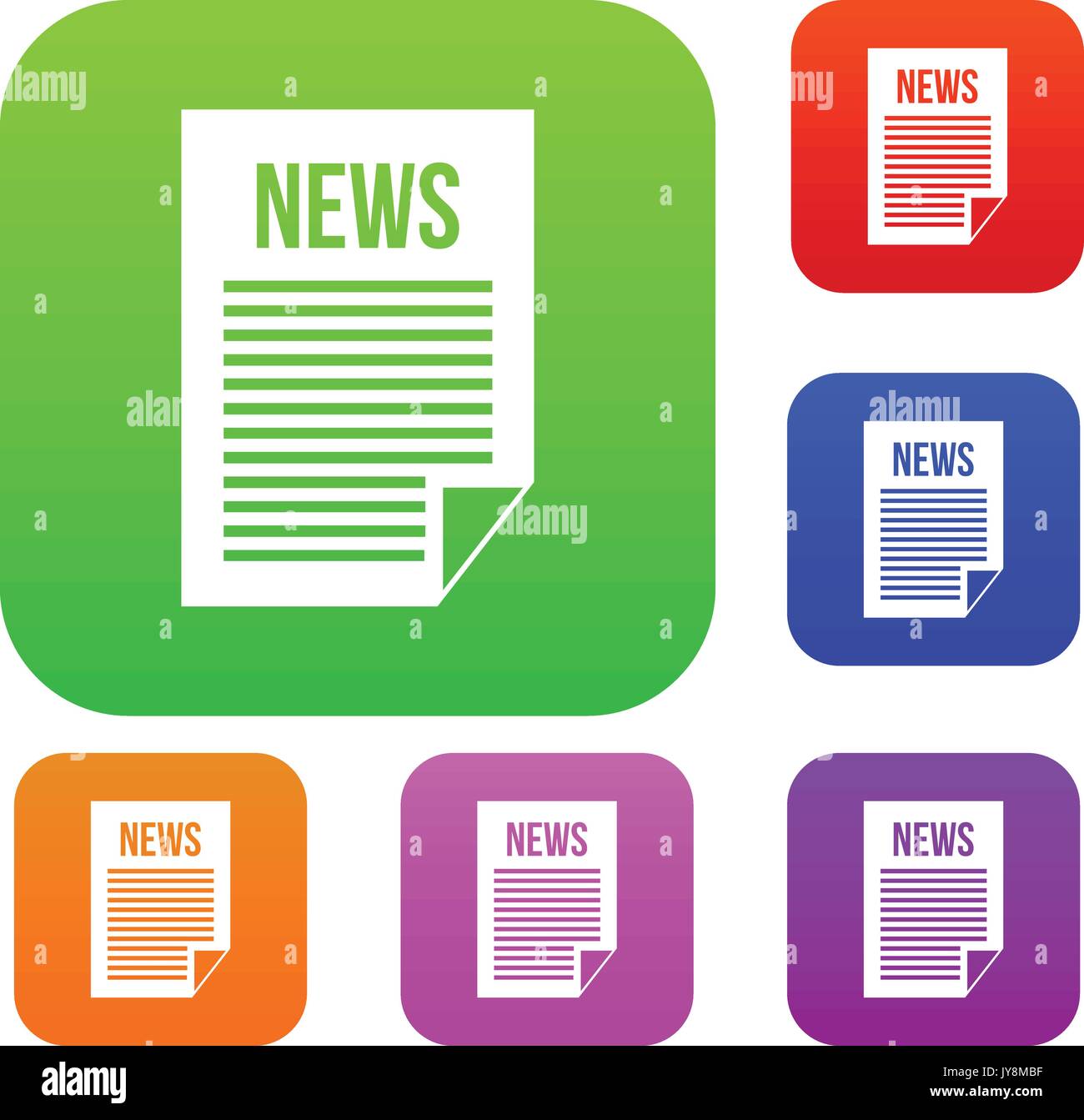 News newspaper set collection Stock Vector Image & Art - Alamy