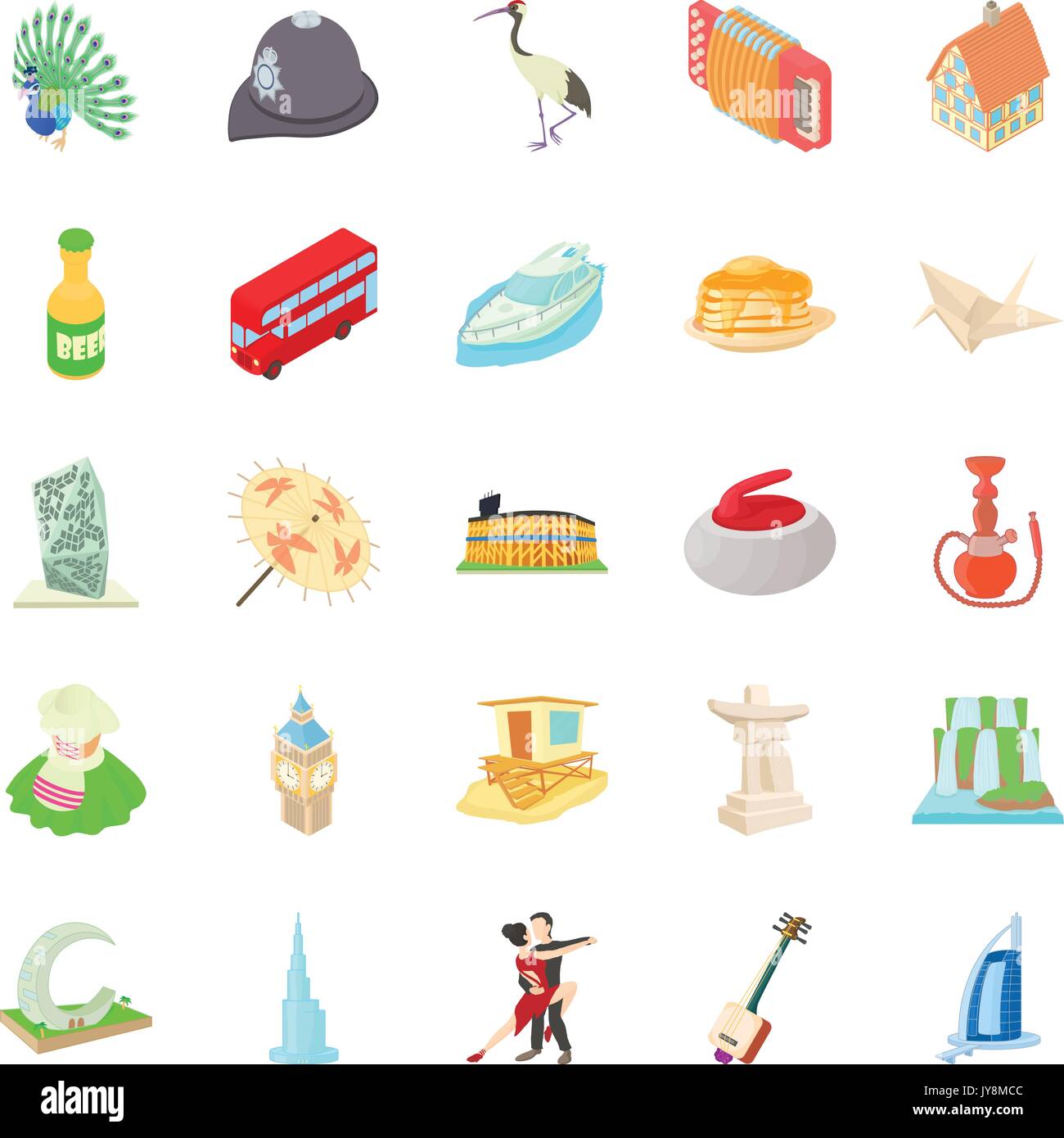 Culture icons set, cartoon style Stock Vector Image & Art - Alamy